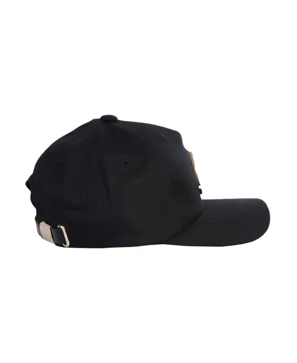 Moose Knuckles Metallic Logo Icon Baseball Cap - Black