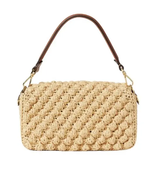 Fendi Baguette Foldover-top Shoulder Bag - Light Brown