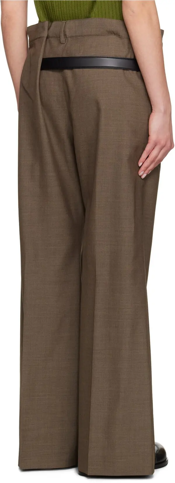 Acne Studios Belted Wide-leg Trousers