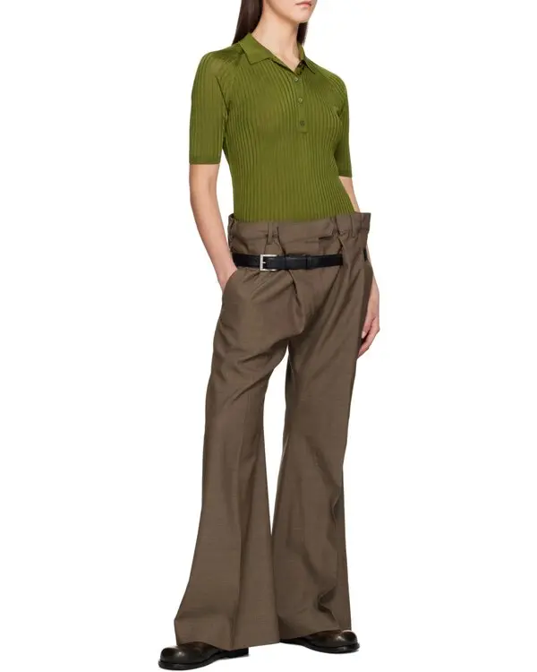 Acne Studios Belted Wide-leg Trousers