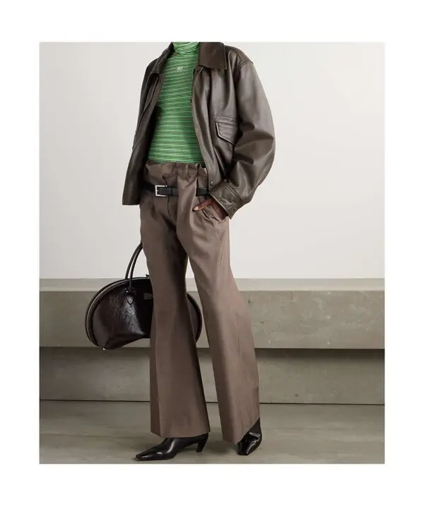 Acne Studios Belted Wide-leg Trousers