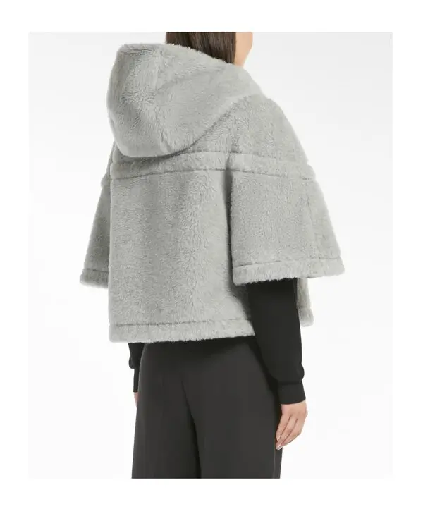 Max Mara Long Sleeve Fur Hooded Jacket