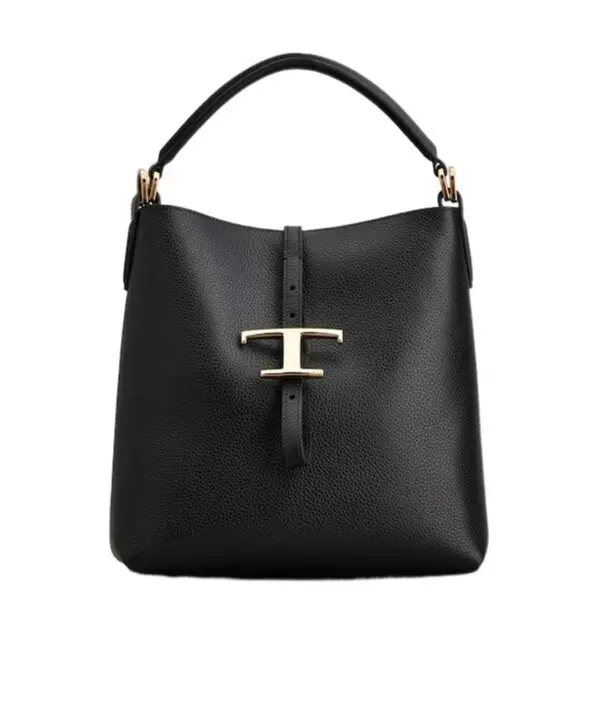 TOD'S T Timeless Mini Bucket Bag - Black