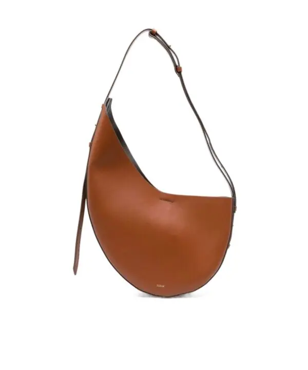 Soeur Asymmetrical Shoulder Bag - Cinnamon Brown