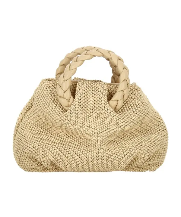 Hereu Medium Bombon Braided-handle Woven Tote Bag