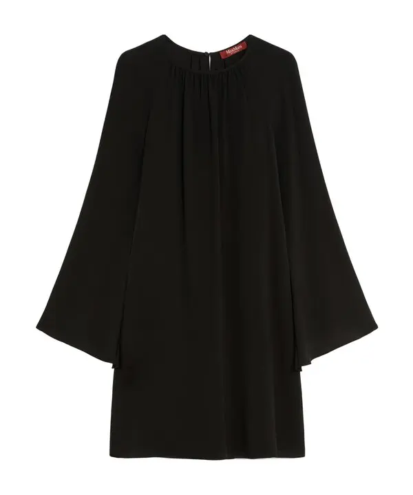 Max Mara Madia Crewneck Long-sleeved Dress - Black