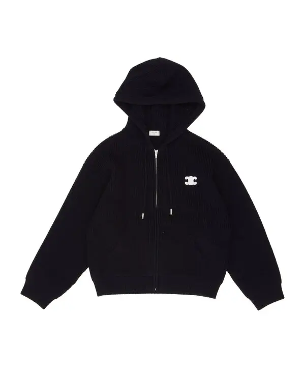Celine Hooded Cardigan - Navy Blue