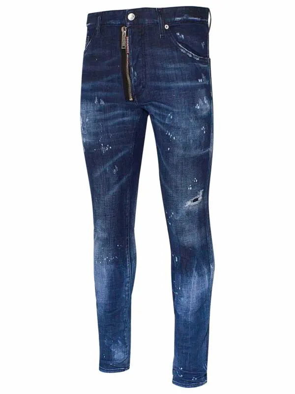 Dsquared2 Cool Guy Distressed Straight-leg Jeans - Black