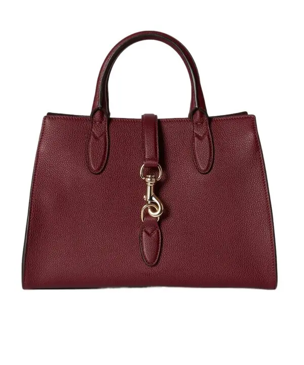 Gucci Medium Tote Bag With Hook Closure - Ancora Red