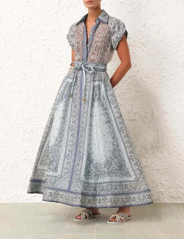 Zimmermann Matchmaker Fitted Blouse With Patch Print