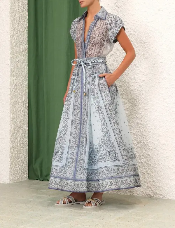 Zimmermann Matchmaker Fitted Blouse With Patch Print