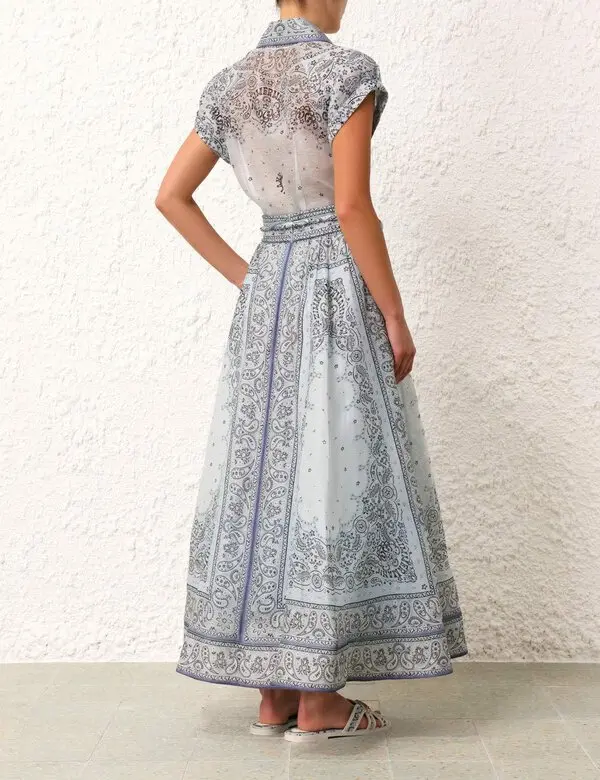 Zimmermann Matchmaker Fitted Blouse With Patch Print