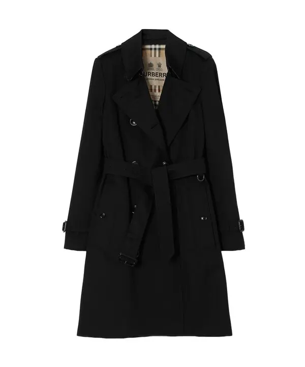 Burberry Double Breasted Belted Trench Coat