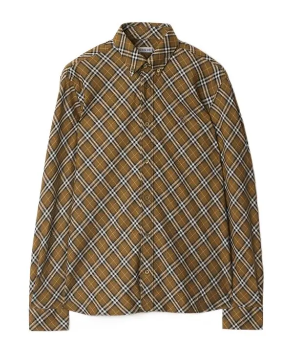 Burberry Vintage Check Logo Embroidered Shirt