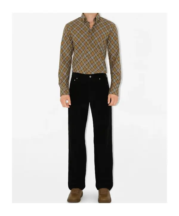 Burberry Vintage Check Logo Embroidered Shirt