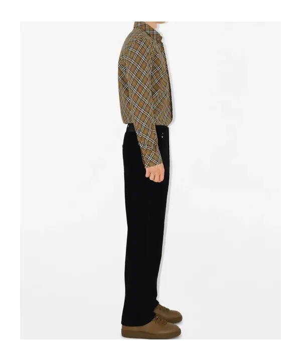 Burberry Vintage Check Logo Embroidered Shirt