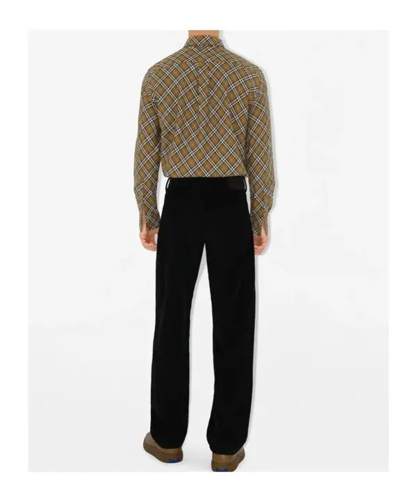 Burberry Vintage Check Logo Embroidered Shirt
