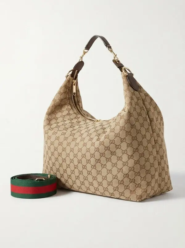 Gucci Brera Large Crossbody Bag - Sand And Dark Brown