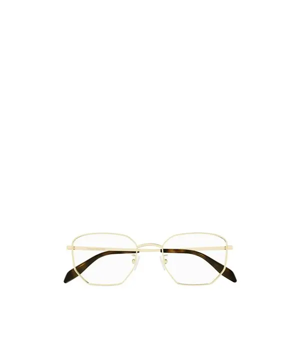 Alexander McQueen Geometric Frame Eyeglasses - Nude