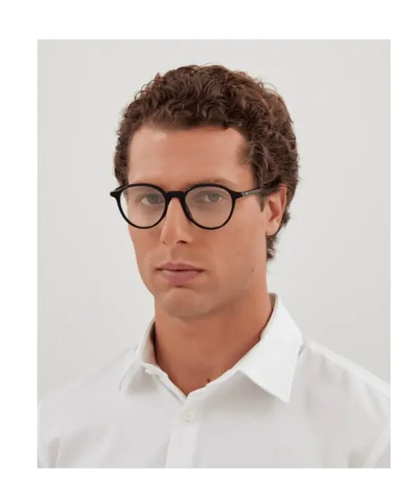 Montblanc Round Frame Eyeglasses - Black