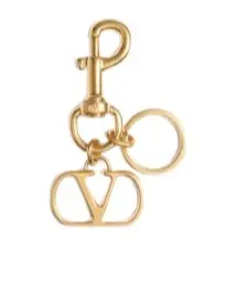 Valentino Garavani Vlogo Signature Bag Charm - Nude