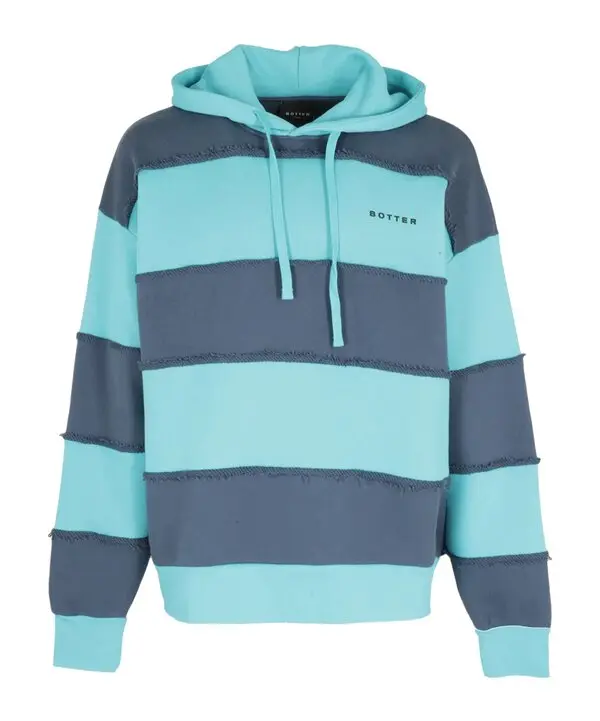 Herno Striped Hooded Sweatshirt - Blue
