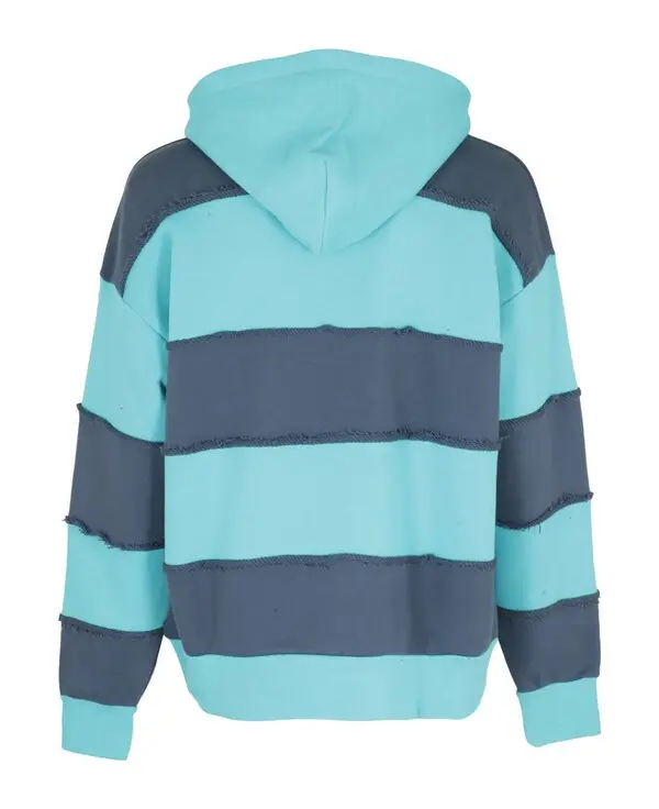 Herno Striped Hooded Sweatshirt - Blue