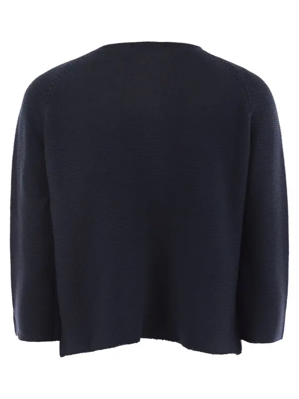 Max Mara Relaxed Fit Knitted Jumper - Navy Blue