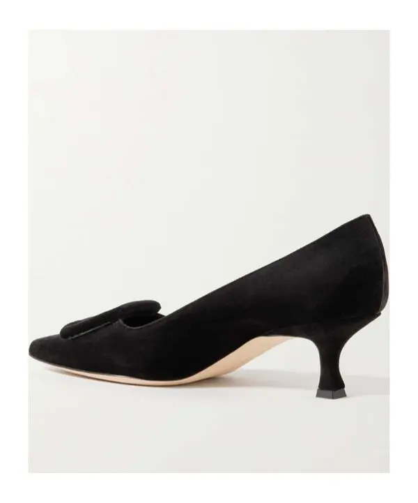 Manolo Blahnik Buckled High Heel Pumps