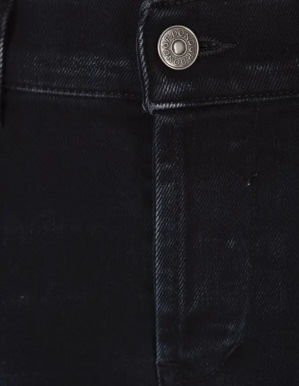 DONDUP Relaxed Fit Dark Wash Jeans - Black