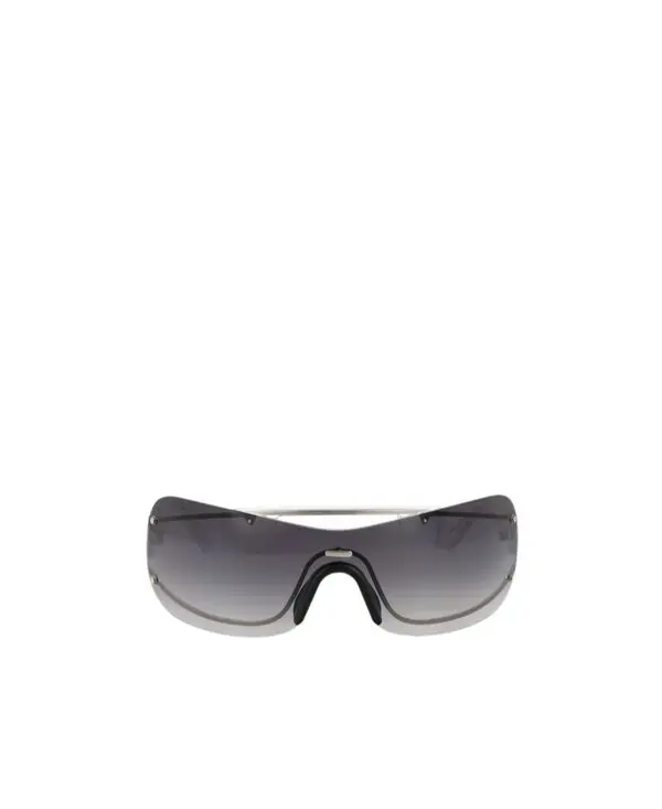 Off-White Geometric Oversized Sunglasses - Gray
