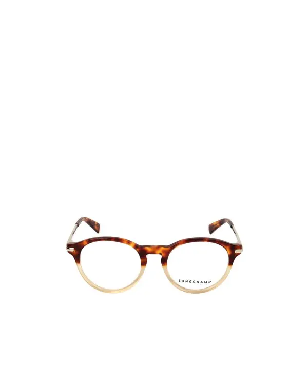 Longchamp Oval Frame Eyeglasses - Brown