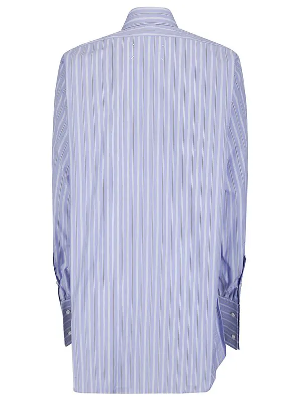 MAISON MARGIELA Striped Long-sleeve Shirt
