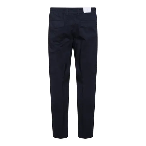 Eleventy Straight-leg Drawstring Trousers - Black