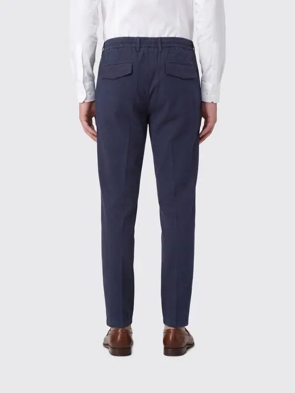 Eleventy Straight-leg Drawstring Trousers - Black