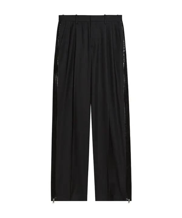 Helmut Lang Zip Detail Pleated Trousers