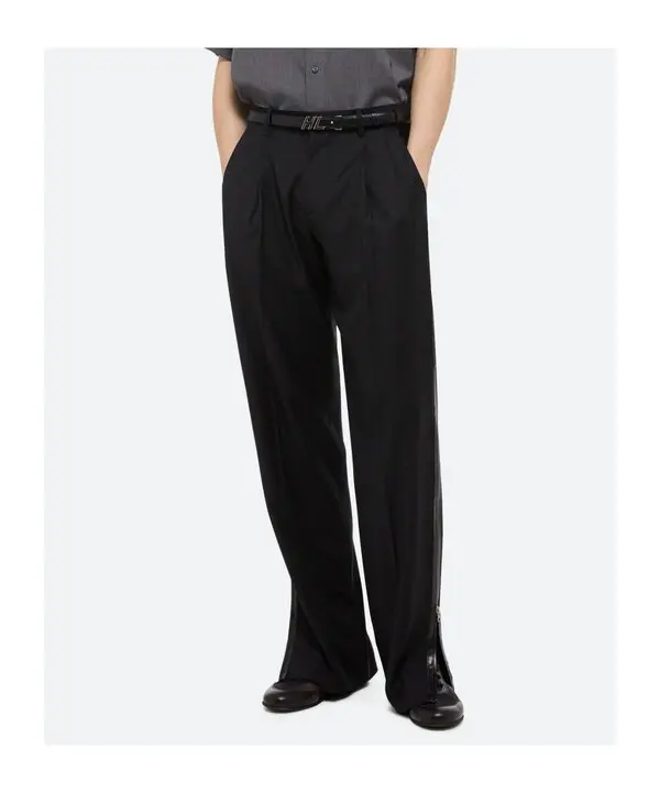 Helmut Lang Zip Detail Pleated Trousers