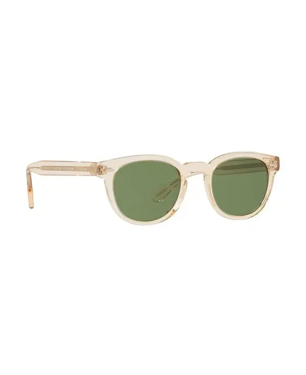 Oliver Spencer Round Acetate Sunglasses - Green