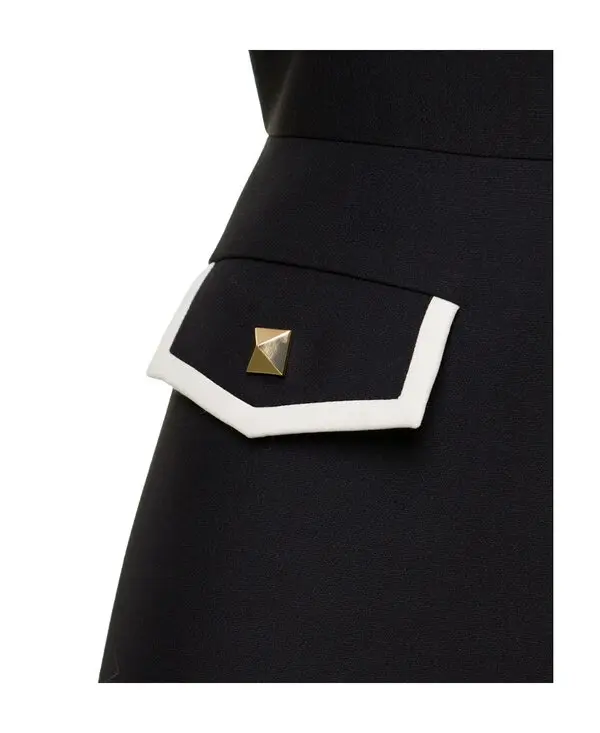 Valentino Garavani Sleeveless Crewneck Dress With Stud Detailing