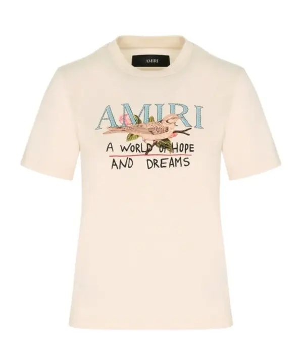 Amiri Crewneck T-shirt - Nude