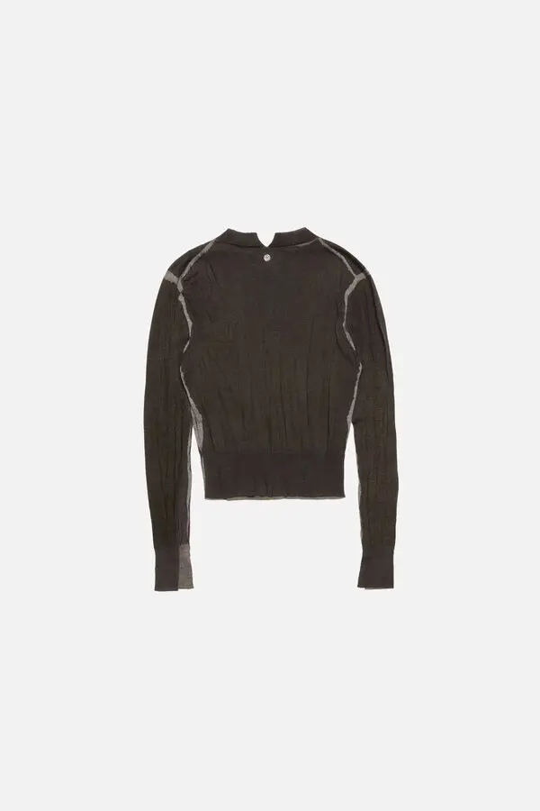 Acne Studios Wrinkled V-neck Jumper