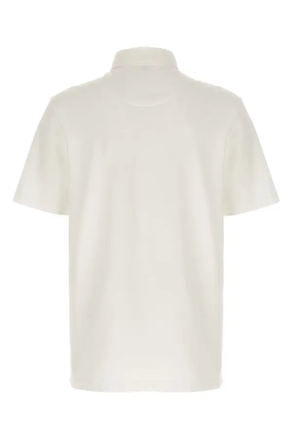 Brioni Short Sleeve Polo Shirt - White