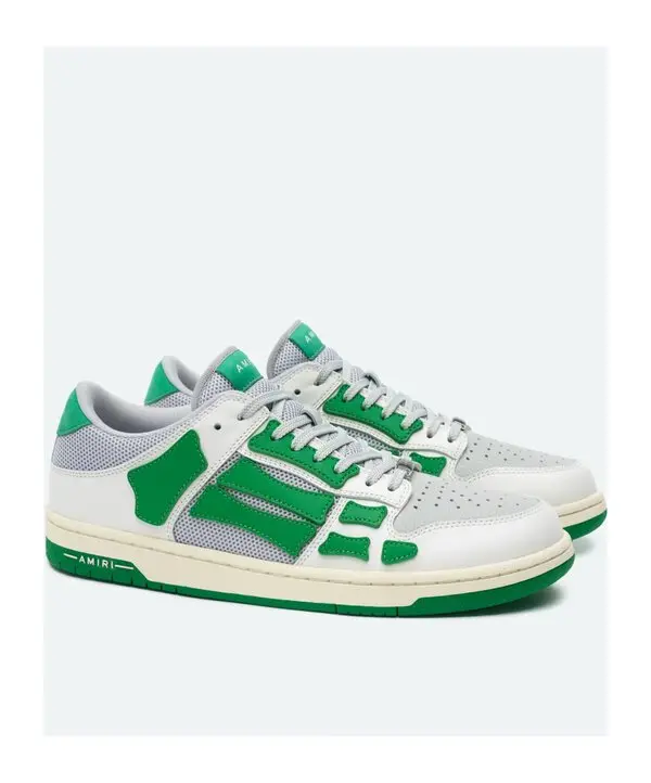 Amiri Skel-top Leather Sneakers - Green