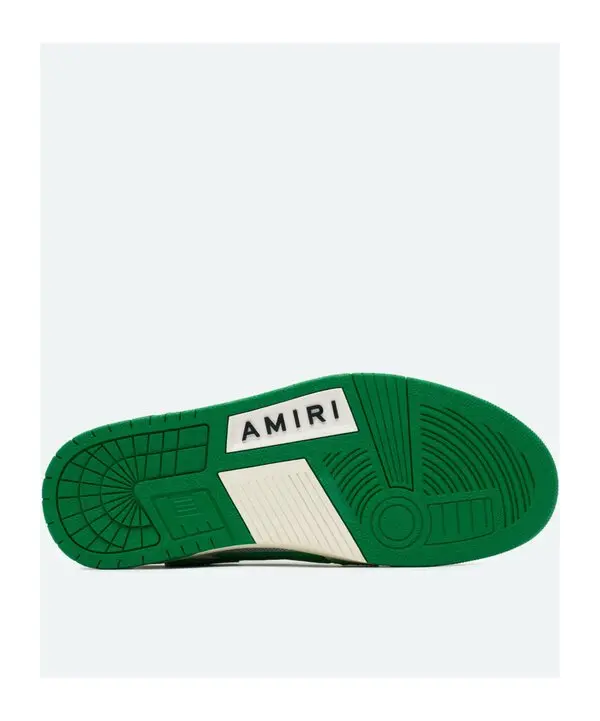 Amiri Skel-top Leather Sneakers - Green