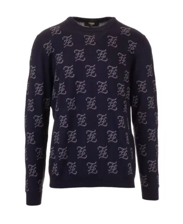 Fendi Ff Logo Pullover