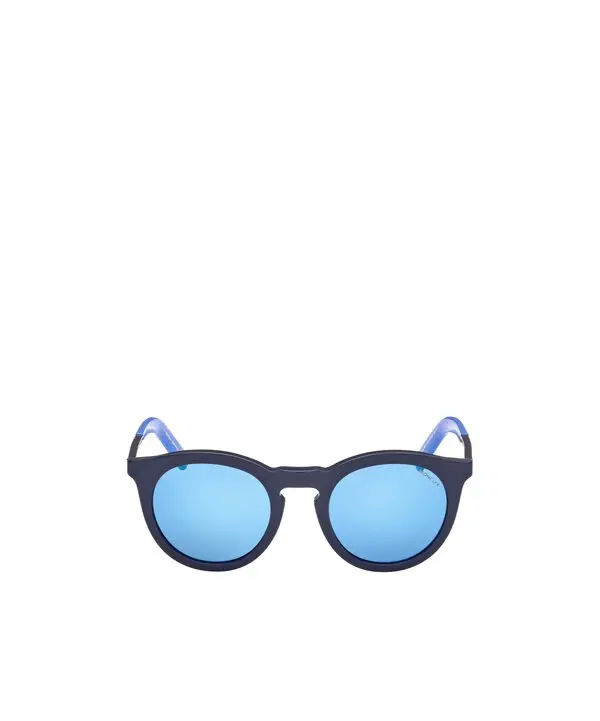 Moncler Round Frame Sunglasses - Blue