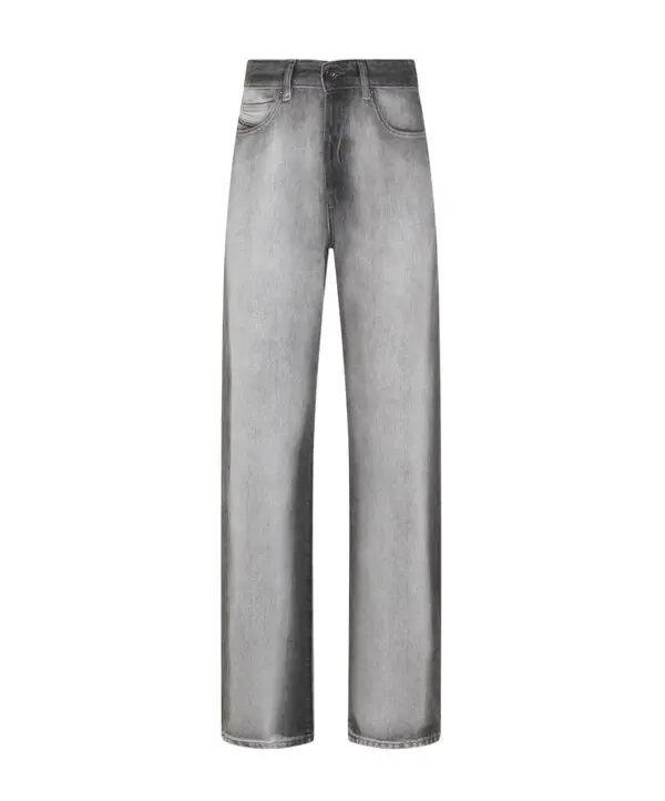 DIESEL® Faded Straight-leg Jeans - Blacks And Greys