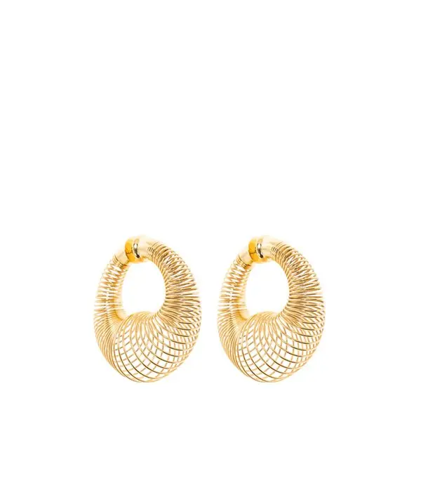 Alaïa Spiral Earrings - Yellow
