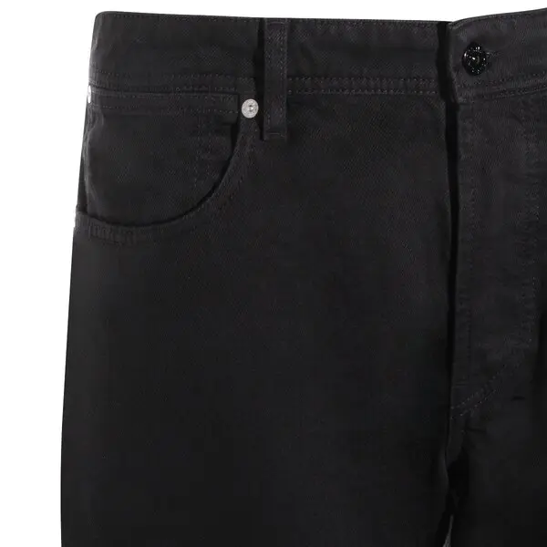 Stone Island Logo Patch Jeans - Black