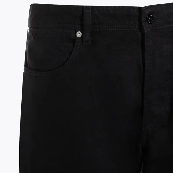 Stone Island Logo Patch Jeans - Black